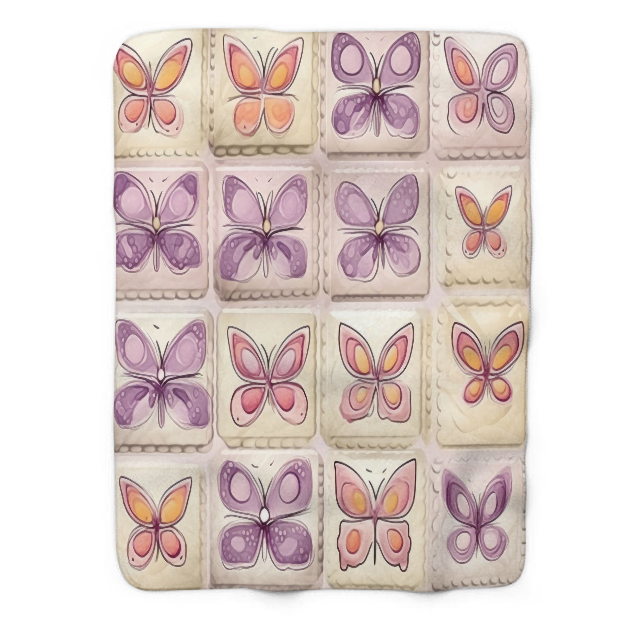 MentionedYou Patchwork Grace - 1 Piece Premium Blanket | Wayfair