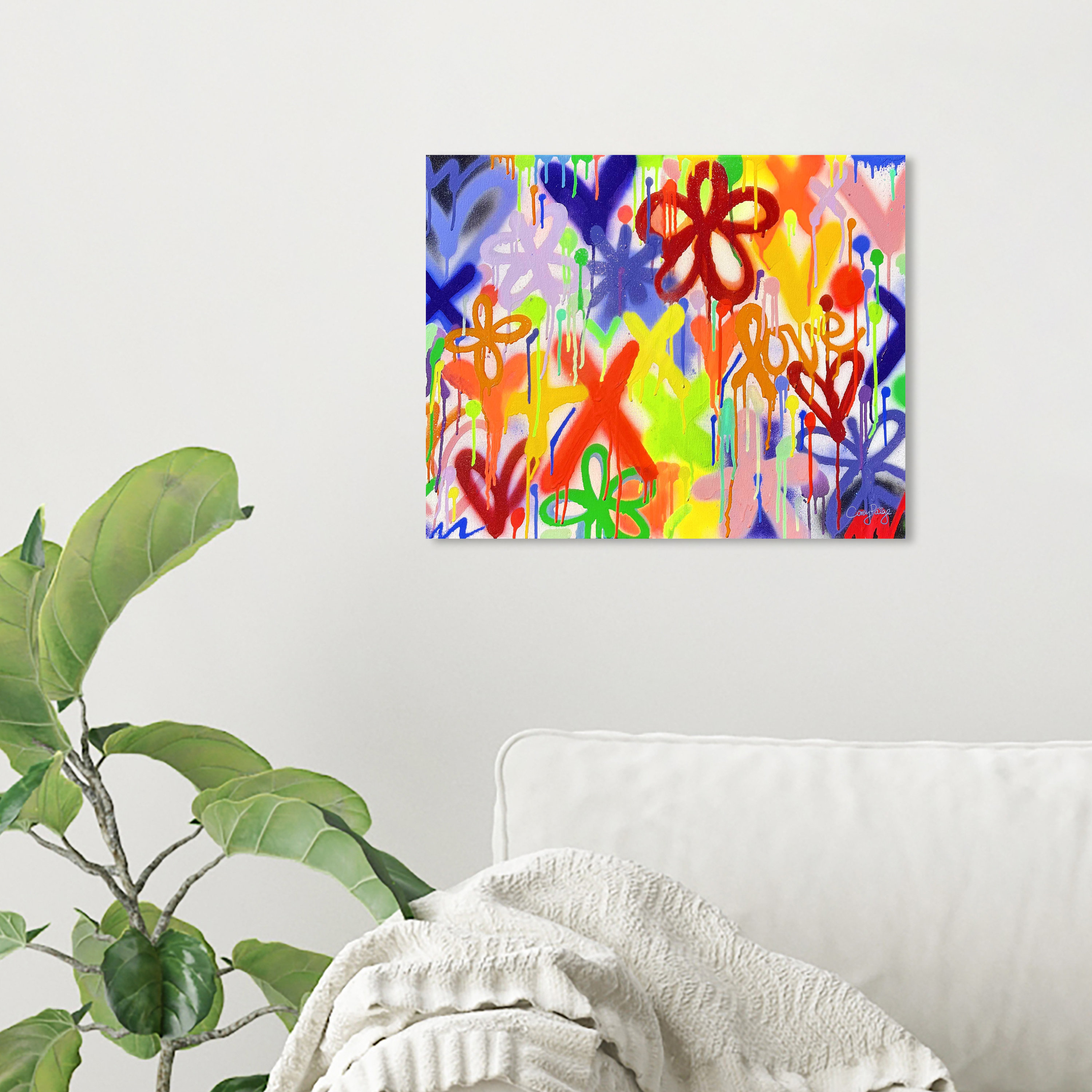 Red Barrel Studio Abstract Corey Paige - Graffiti Street Citrus ...