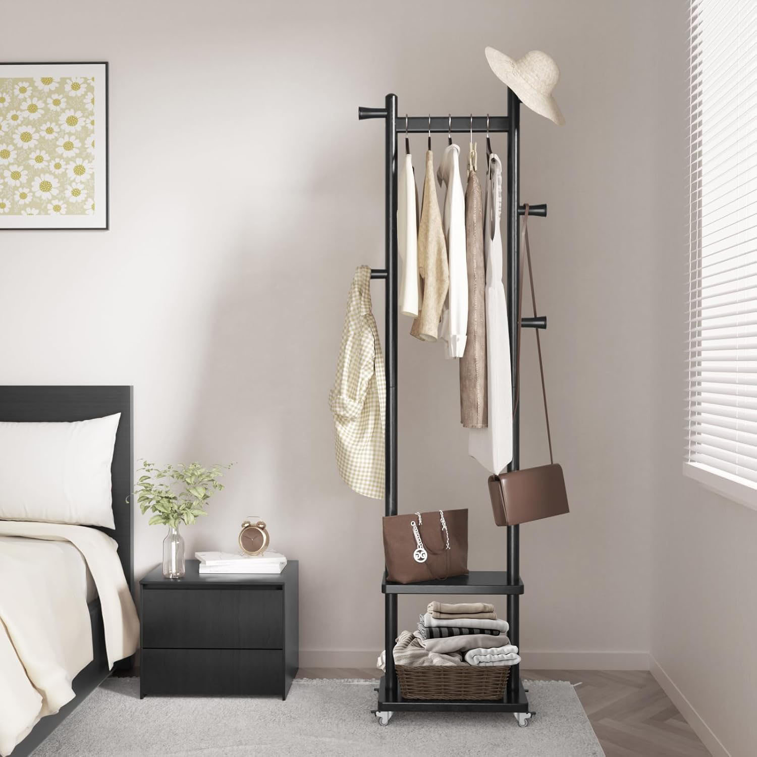 Latitude Run® Coat Rack,Freestanding Coat Racks, Heavy Duty Clothes ...