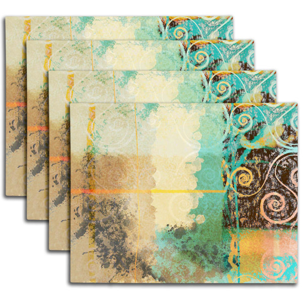 LeRoi Products Polyester Abstract Placemat | Wayfair