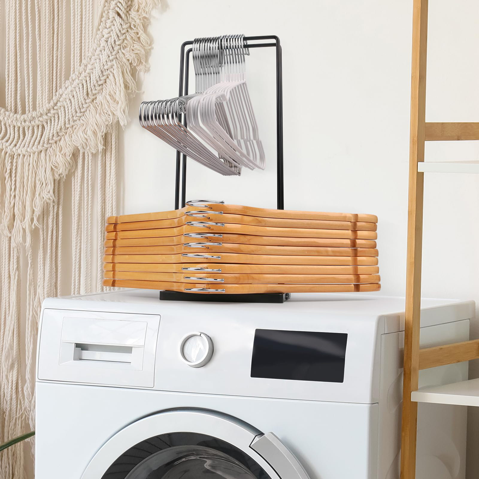 Rebrilliant Hanger Stacker 2 Pack, Clothes Hanger Holder Organizer For ...