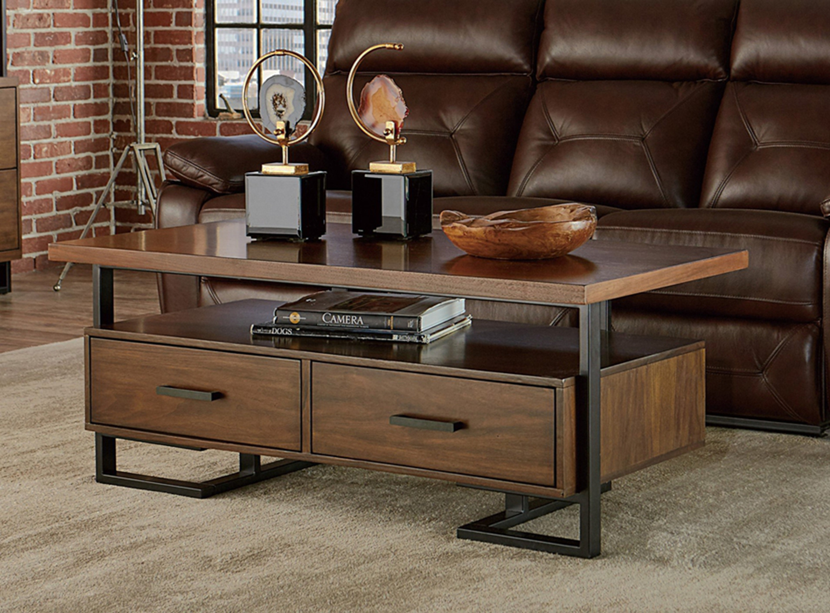 Dakota Fields Contemporary Design Unique Frame 1Pc Coffee Table With ...