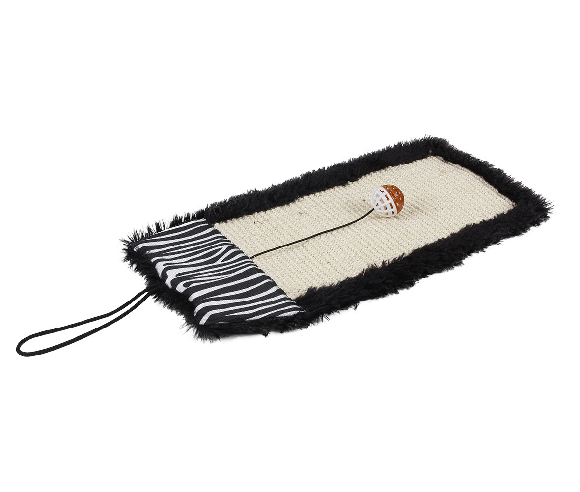 Pet Life 'Scrape-Away' Eco-Natural Sisal and Jute Hanging Carpet Cat ...