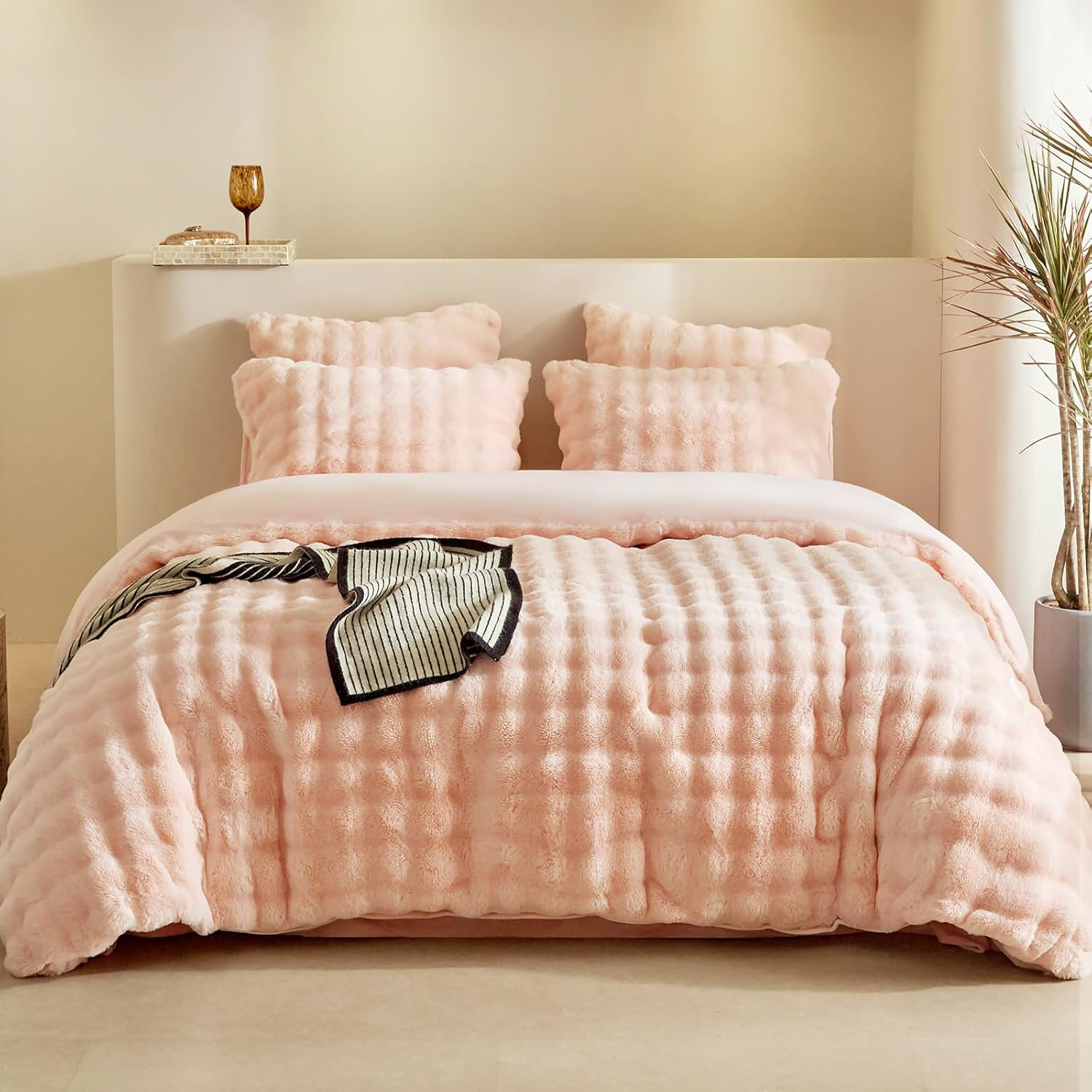 SORMIA Fluffy Comforter Cover Queen Set - Wayfair Canada