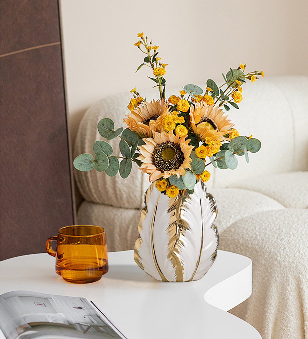 Mercer41 Flower Vase, Elegant Home Decor Vases | Wayfair