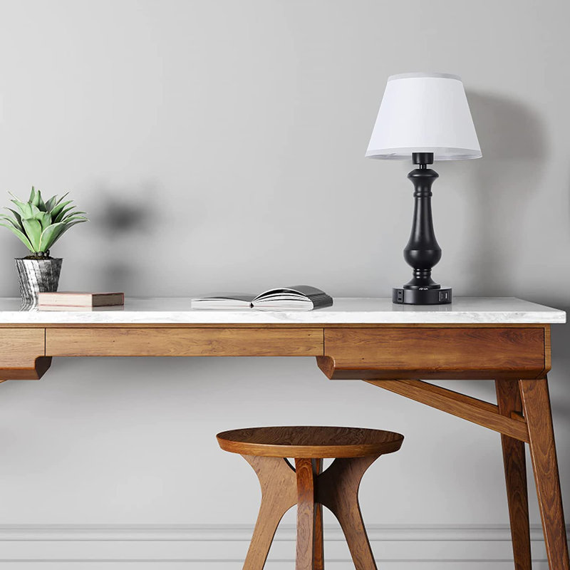 Charlton Home® Chleo Metal USB Table Lamp & Reviews | Wayfair
