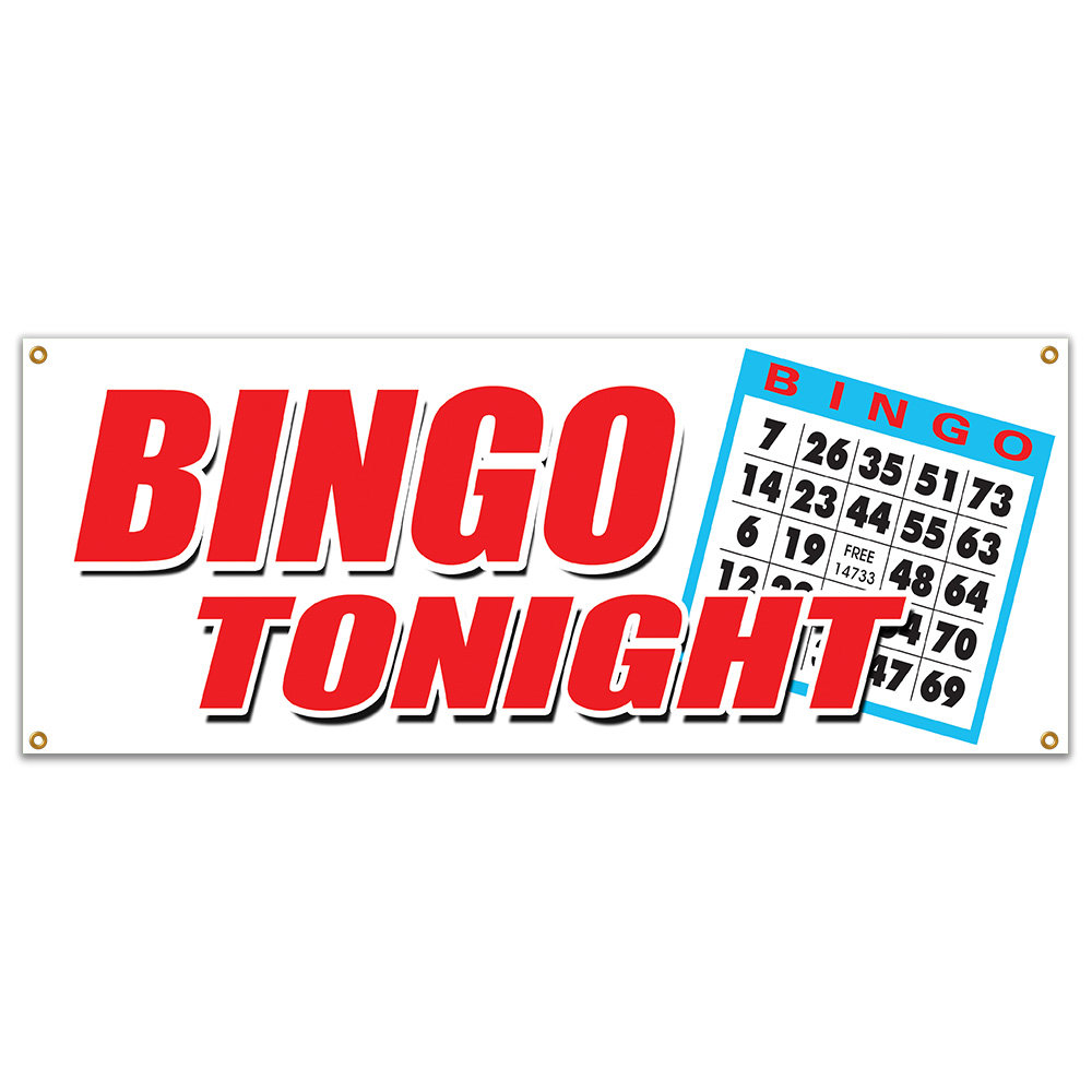 SignMission Bingo Tonight Banner Sign | Wayfair