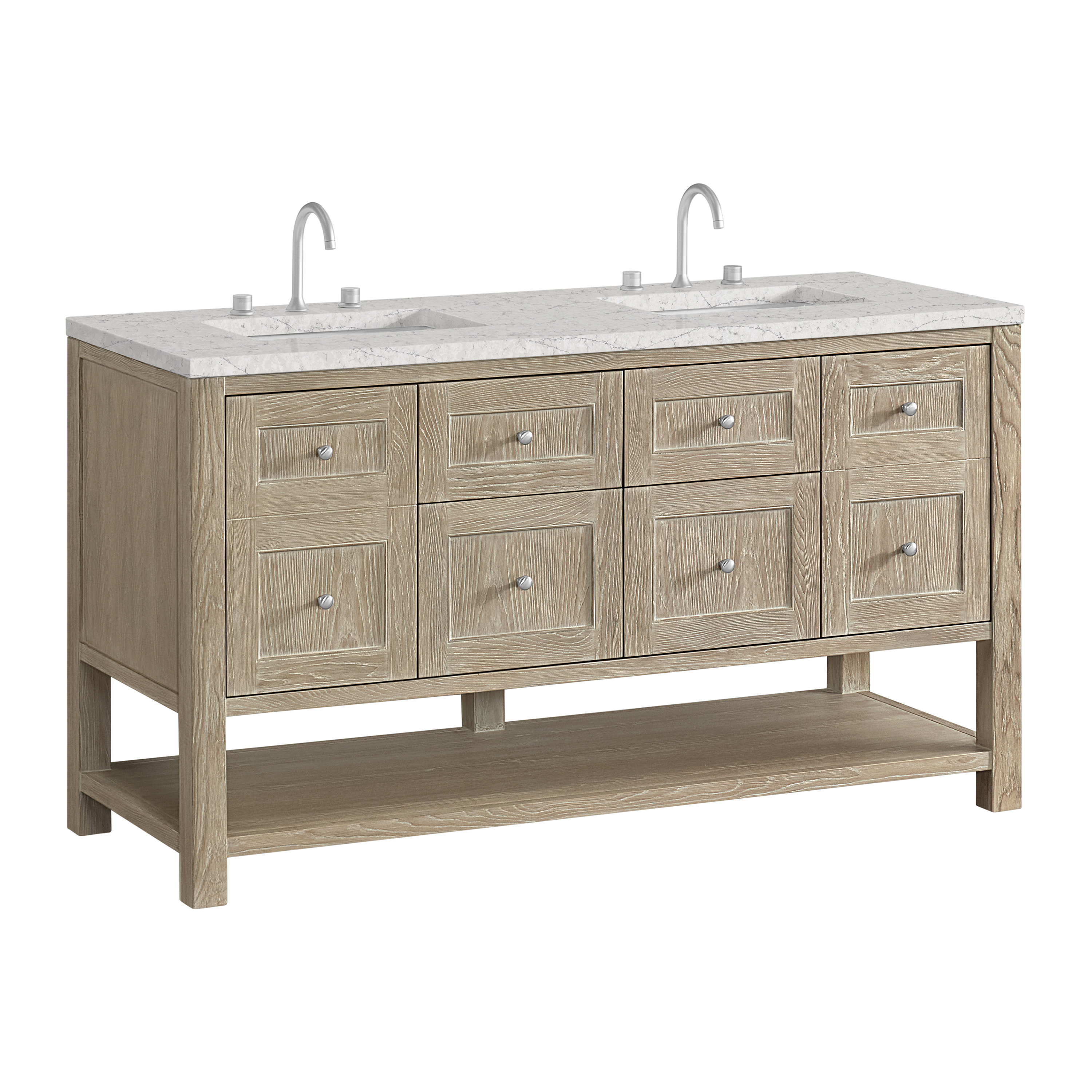 James Martin Vanities Breckenridge 60" Double Vanity W/FreePower ...