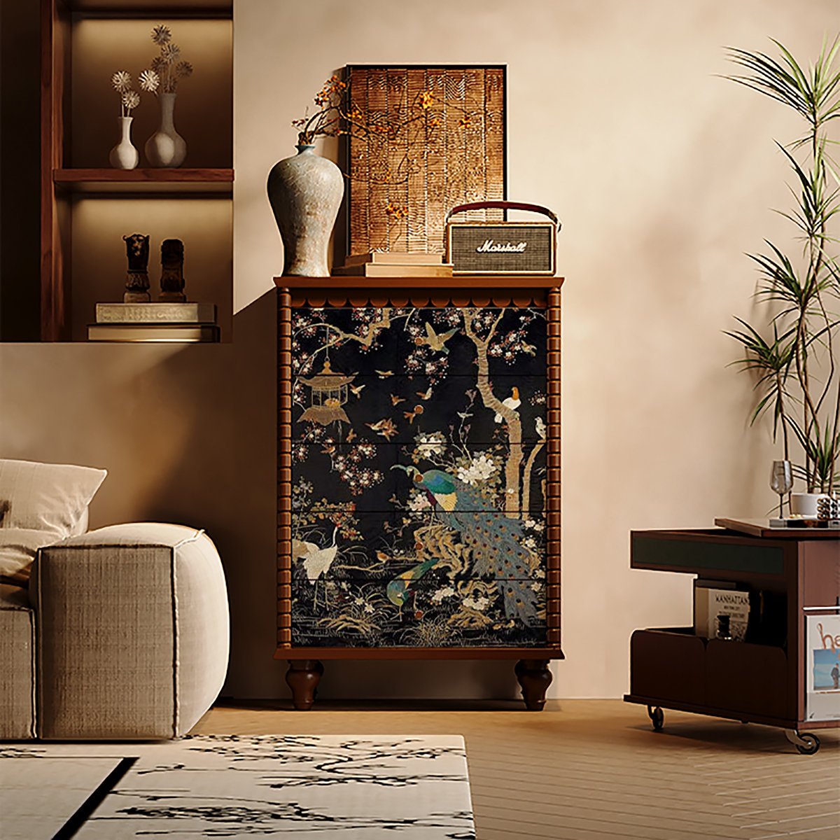 HomeLuxea French style high end five drawers storage cabinet - Wayfair ...