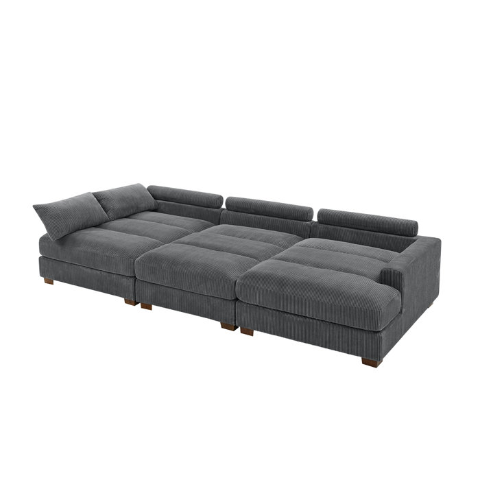 Wade Logan® Antravian 127.5'' Upholstered Sofa & Reviews | Wayfair