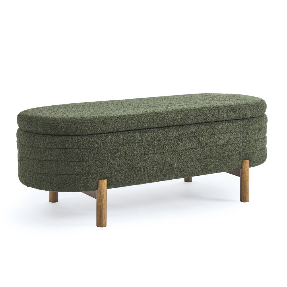 Corrigan Studio® Ottoman Oval Storage Bench | Wayfair