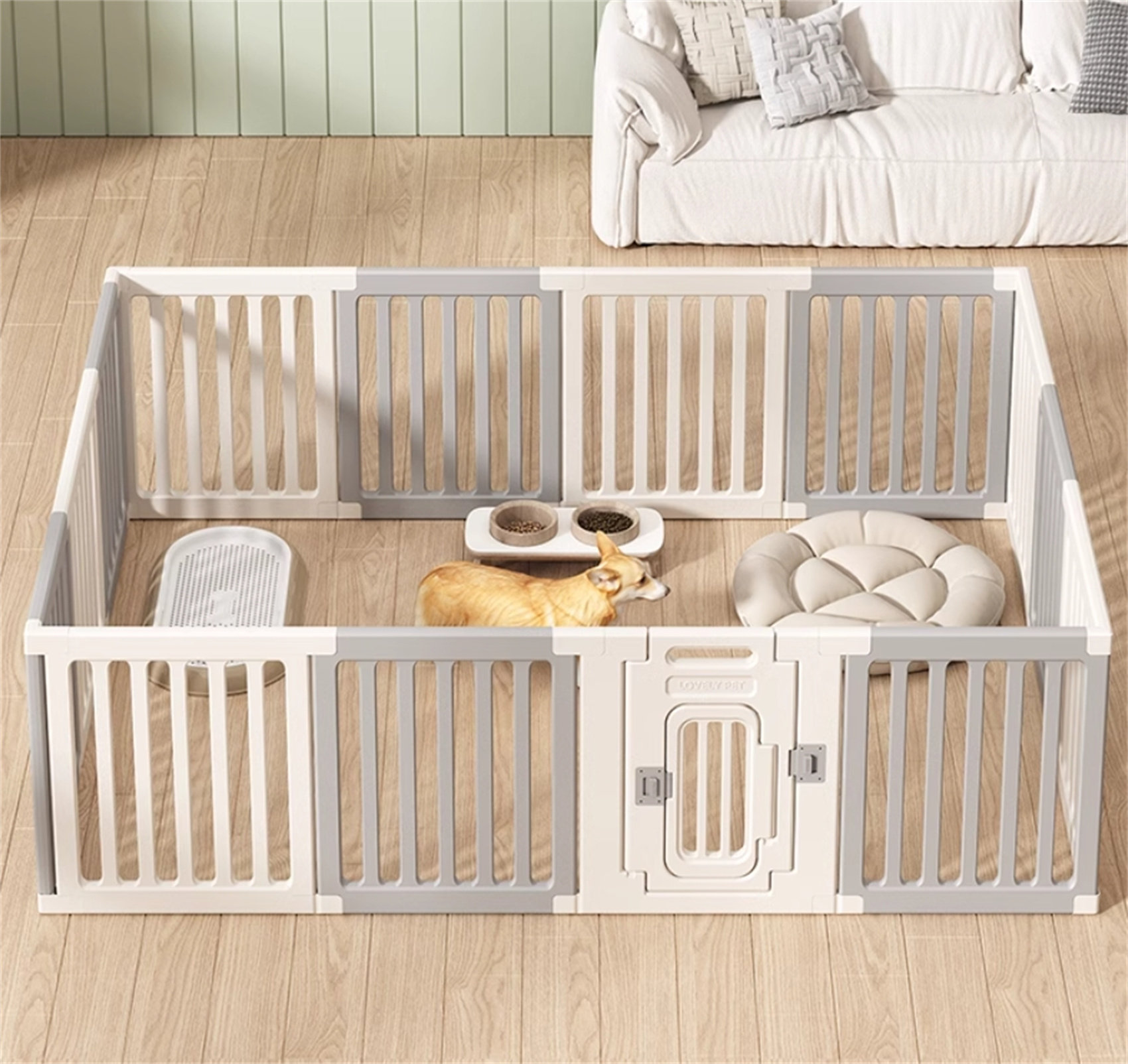 UMMA, LLC 29.52'' H 8 Panel Plastic Exercise Pen | Wayfair