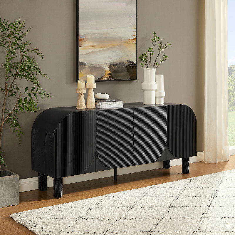 Wrought Studio™ Kiros 72'' Solid Wood Sideboard | Wayfair