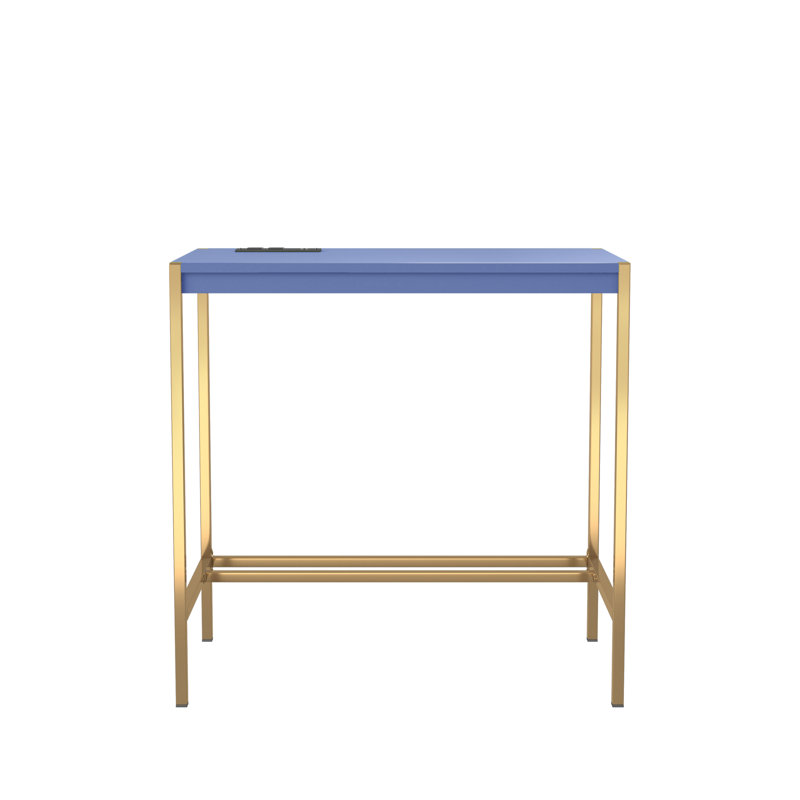 Everly Quinn Fultonville Writing Desk with Built in Outlets & Reviews ...