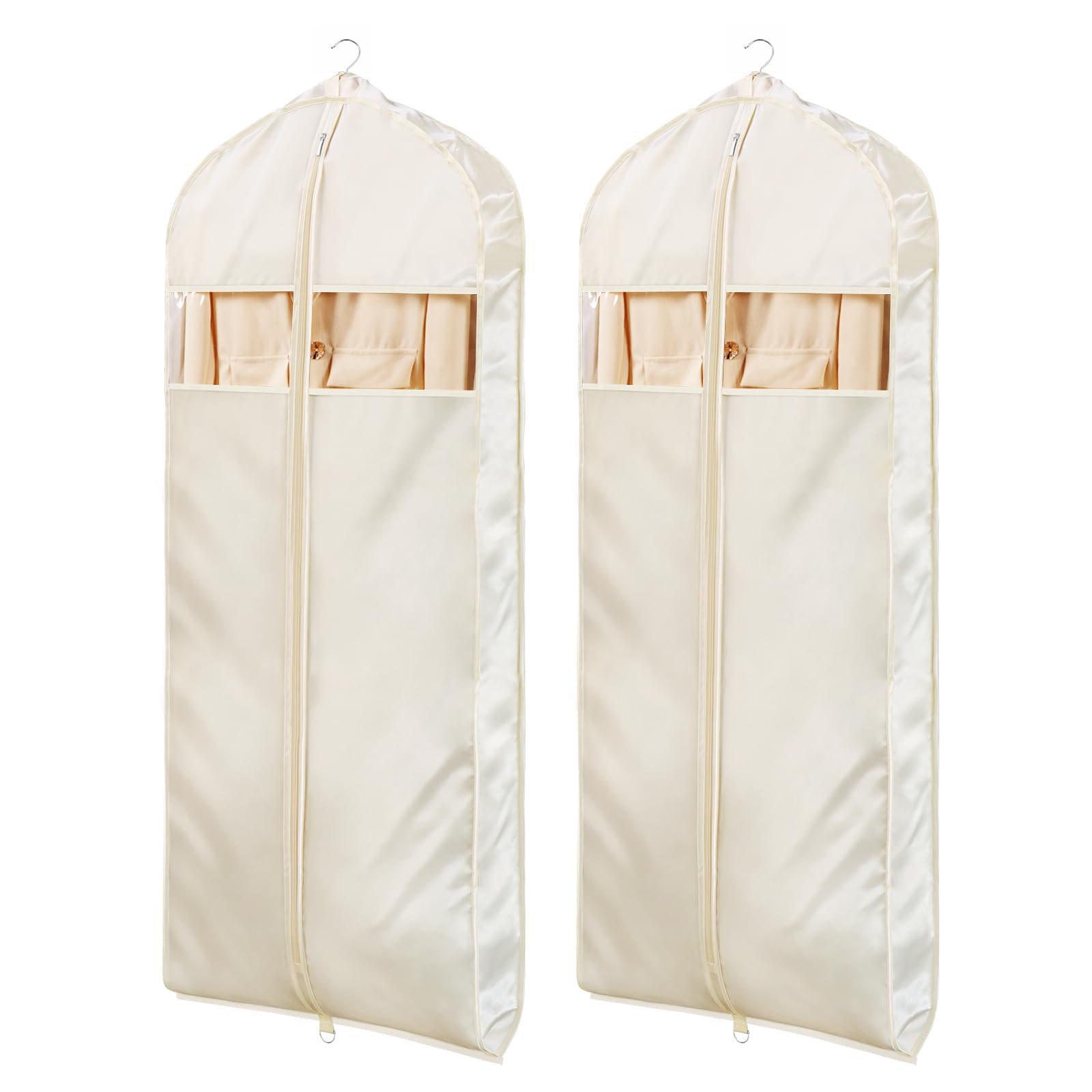 Rebrilliant Super Soft Satin Garment Bags For Hanging Clothes, 60 Inch ...