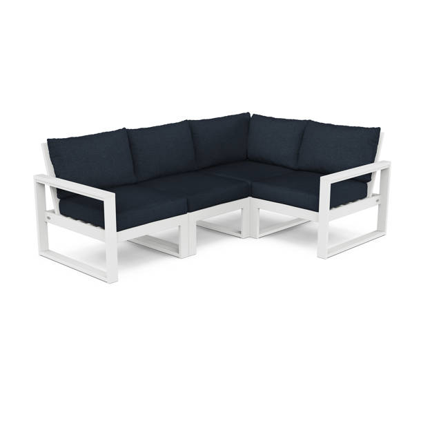 POLYWOOD® EDGE 4-Piece Modular Deep Seating Set | Wayfair
