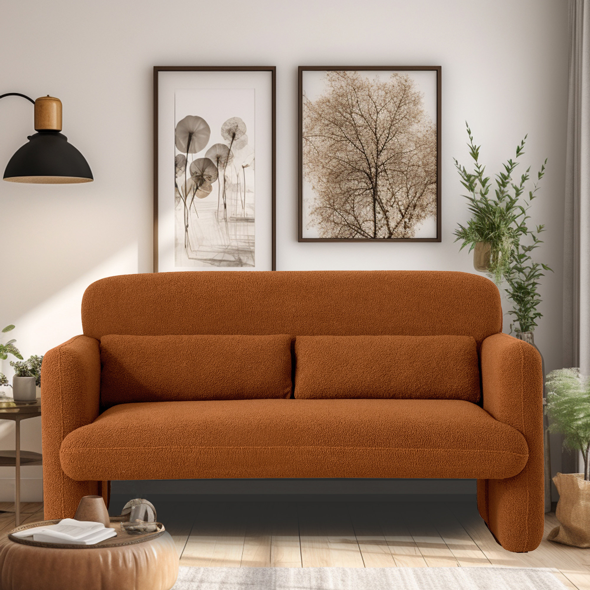 Ebern Designs Petruna 59.06'' Upholstered Loveseat & Reviews | Wayfair