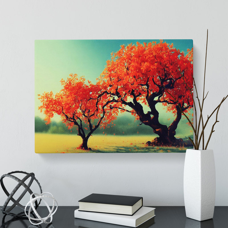 Marlow Home Co. Stupendous Apple Trees - Wrapped Canvas | Wayfair.co.uk