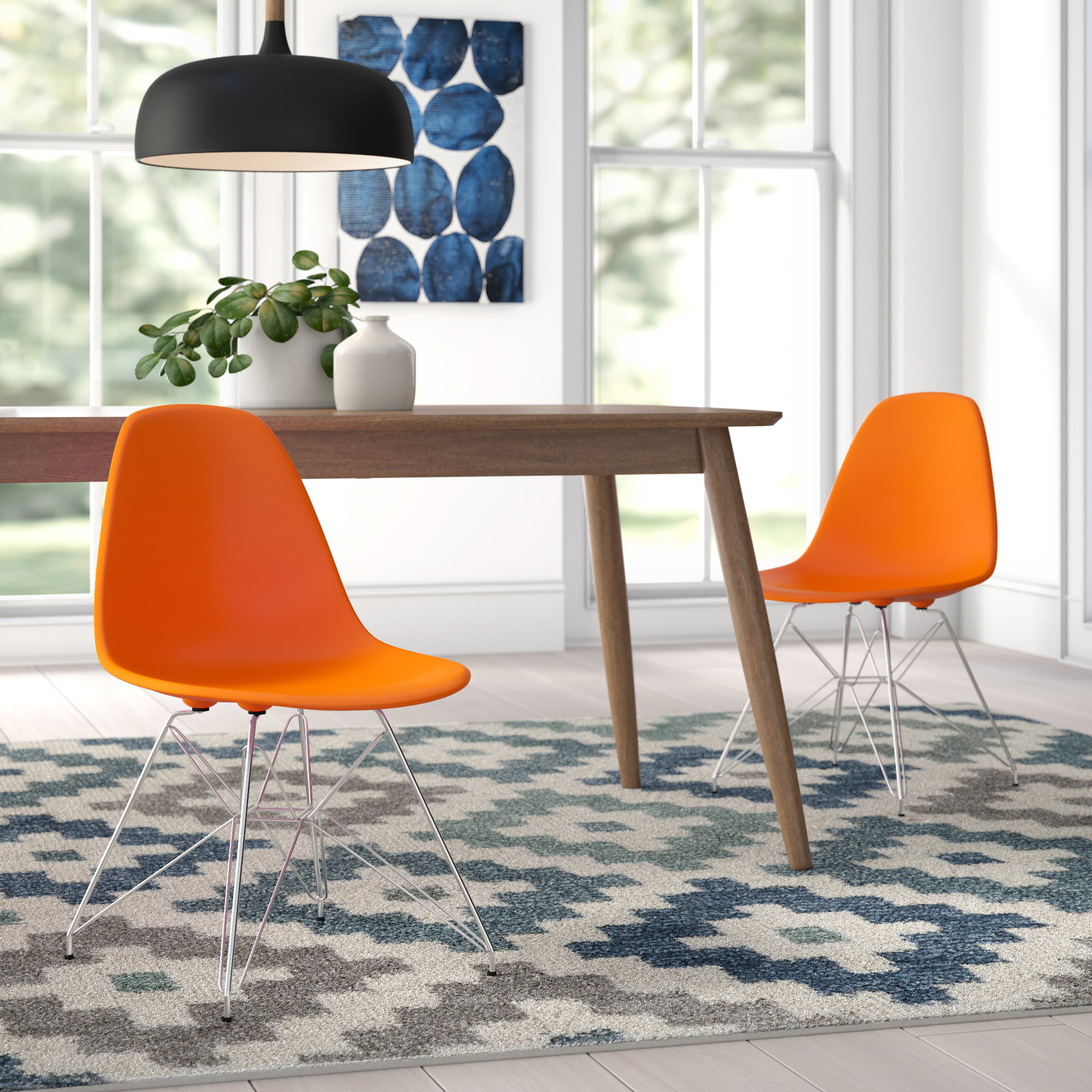 Langley Street® Araby Chrome Side Chair & Reviews | Wayfair