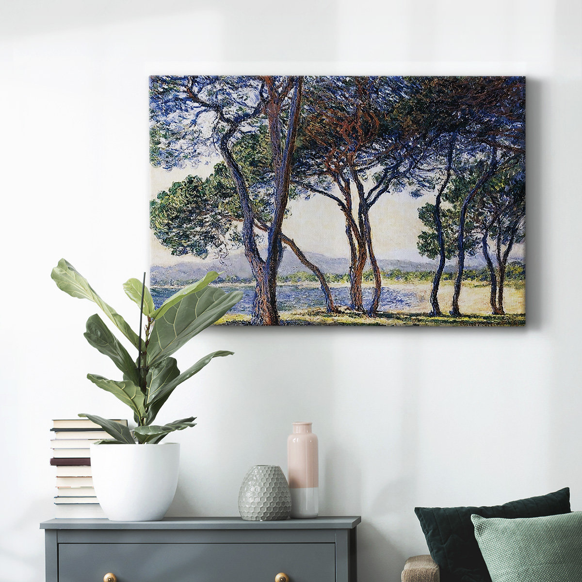 Lark Manor™ Trees by the Seashore at Antibes, 1888-Gallery Wrapped ...