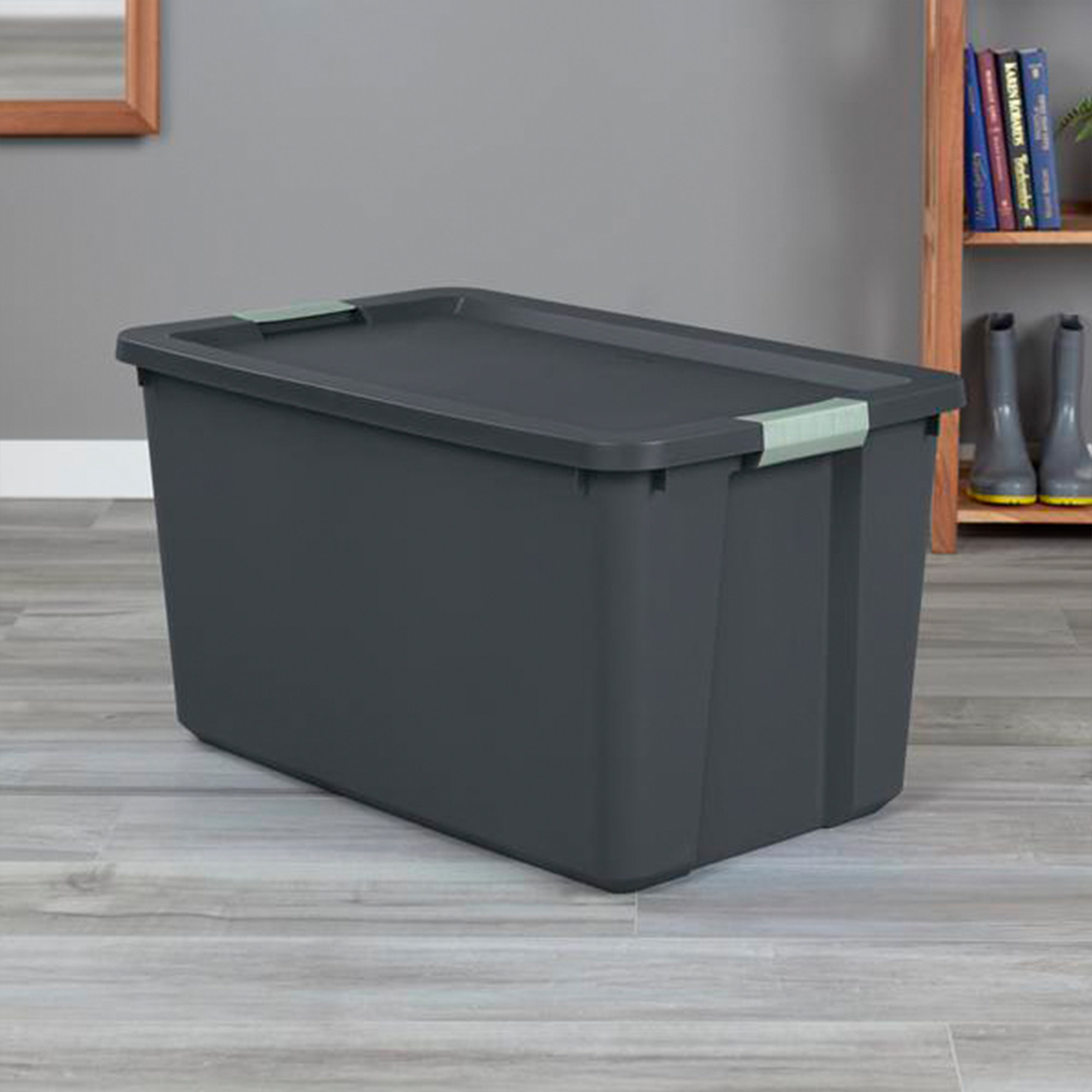 Sterilite 16 Pack 34 Gal Latch Tote, Stackable Plastic Storage Bin ...