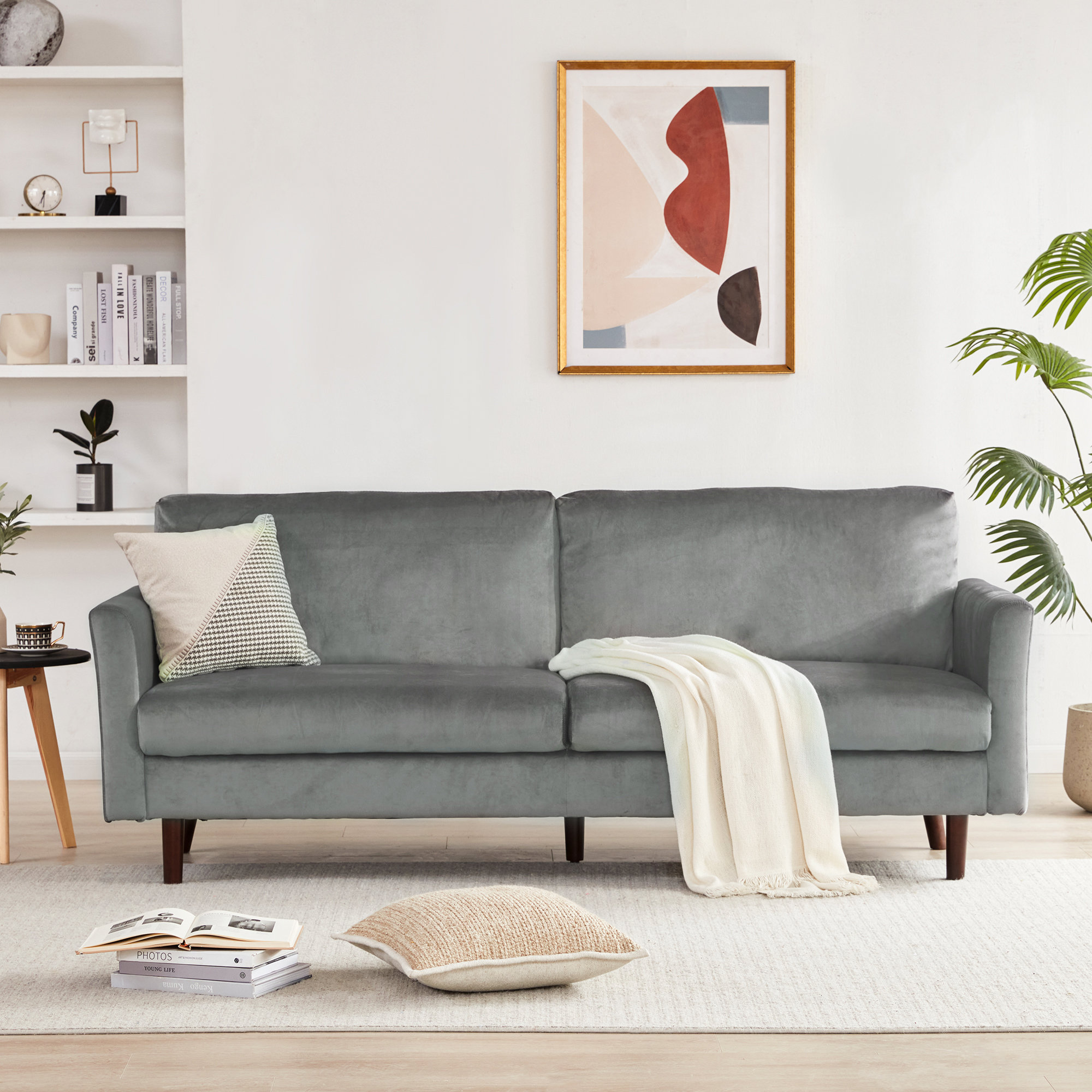 Willa Arlo Interiors Cicero 80.3'' Velvet Sofa & Reviews | Wayfair