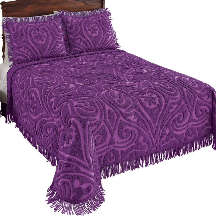 Alcott Hill® Couvre-lit simple en chenille Parkside - Wayfair Canada