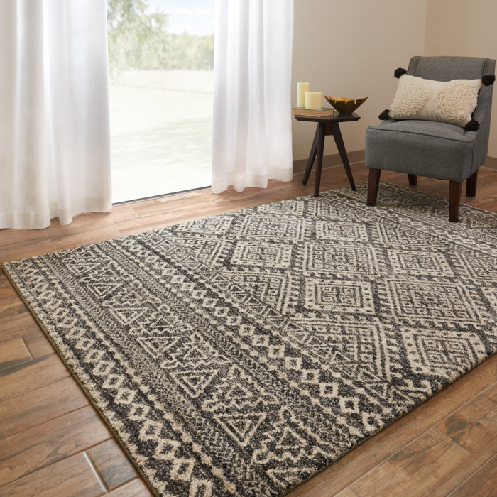 Latitude Run® Aparicio Performance Gray Rug & Reviews | Wayfair