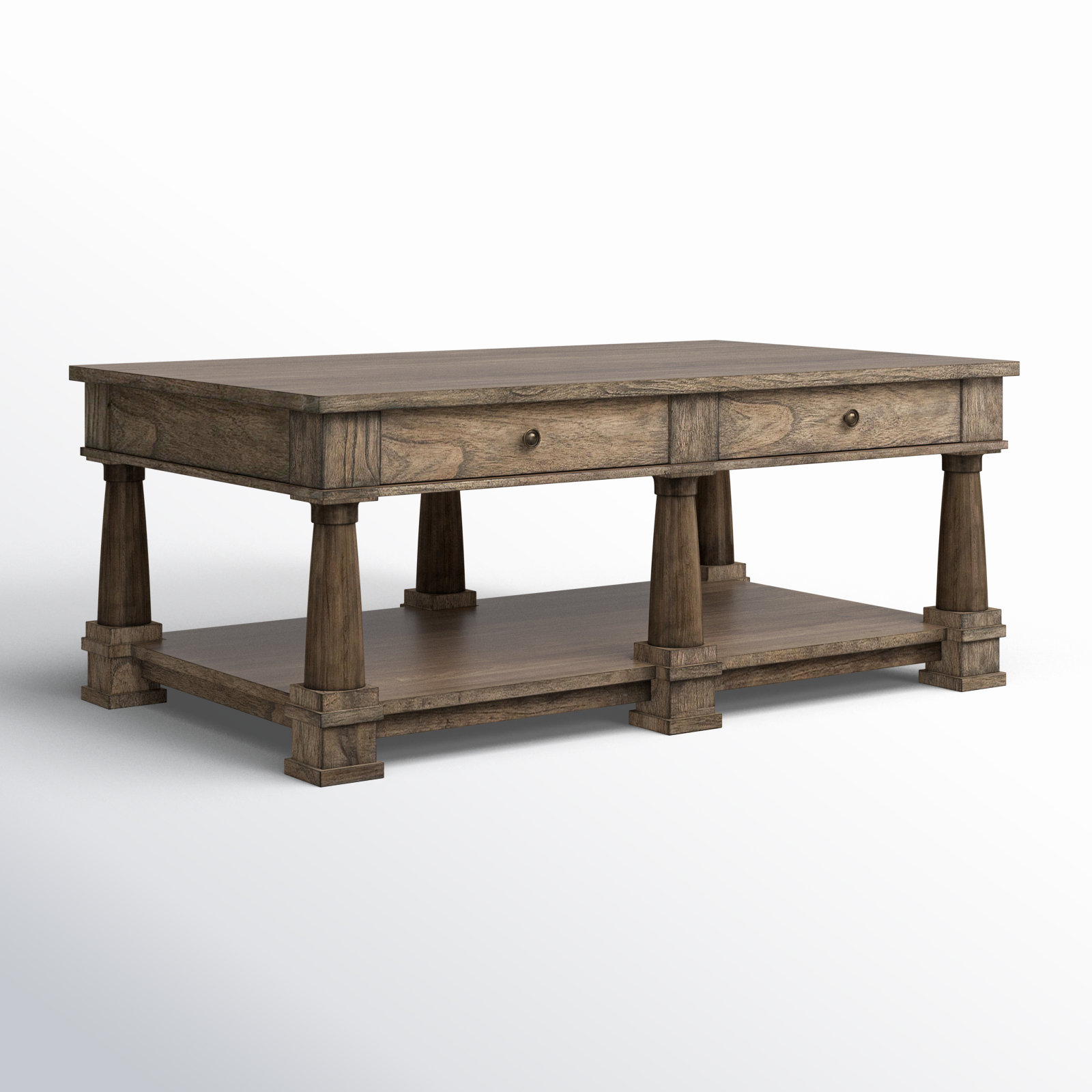 Birch Lane™ Stephens 4 Legs Coffee Table with Storage & Reviews | Wayfair