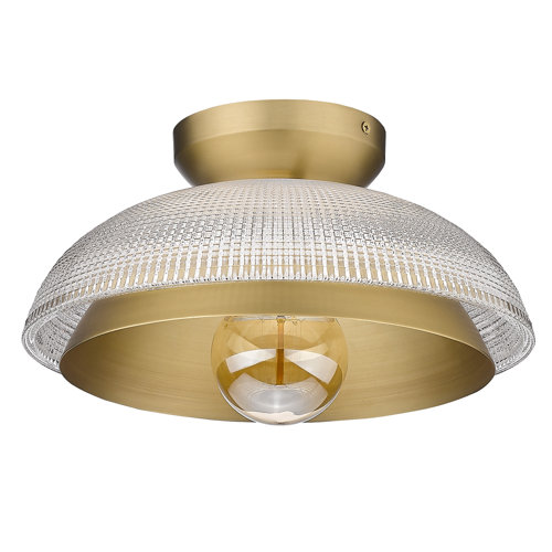 Gold Flush Mount Lighting You'll Love | Wayfair