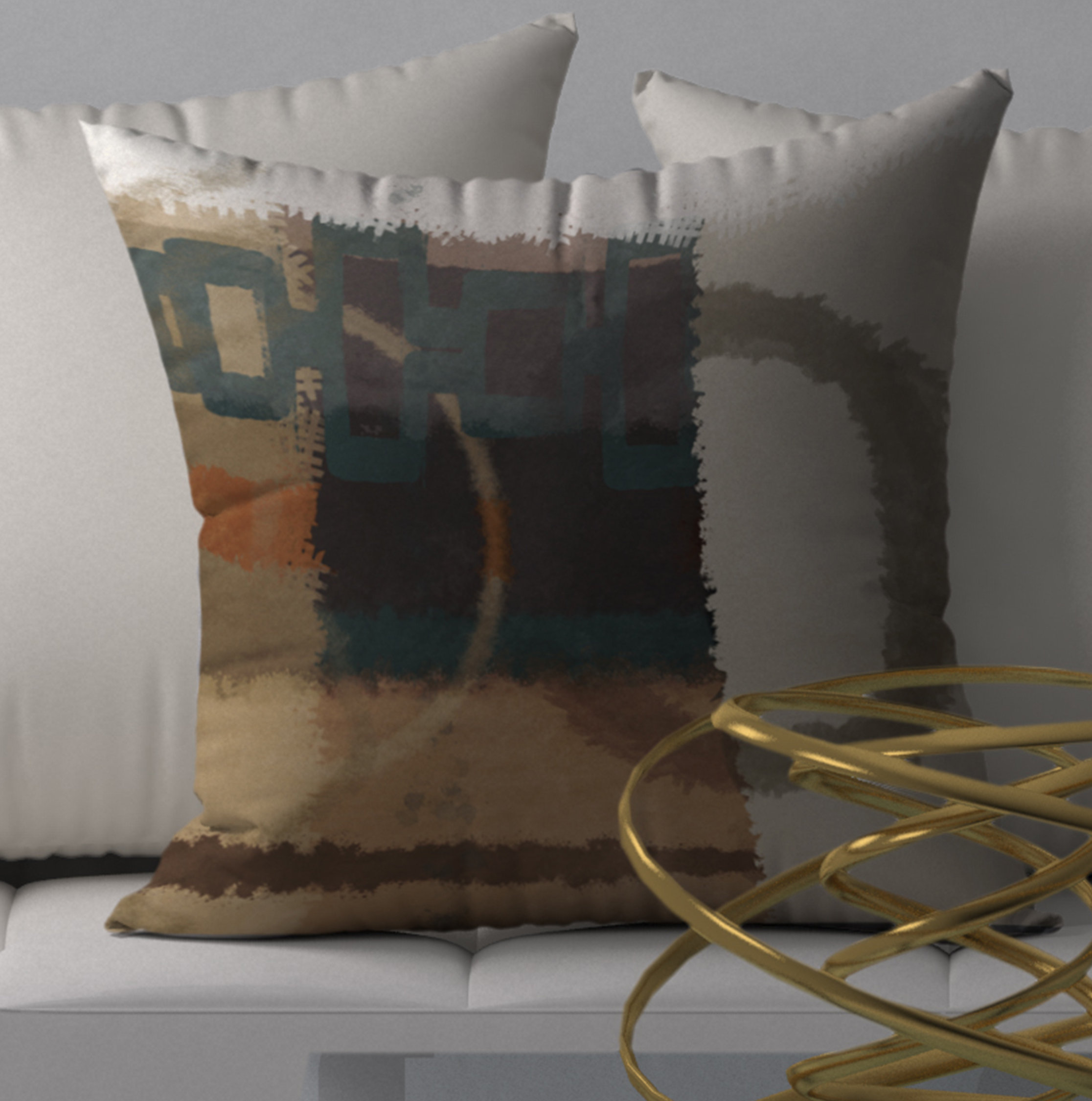 LeRoi Products Slick Eye-Catching Square Pillow Cover & Insert | Wayfair