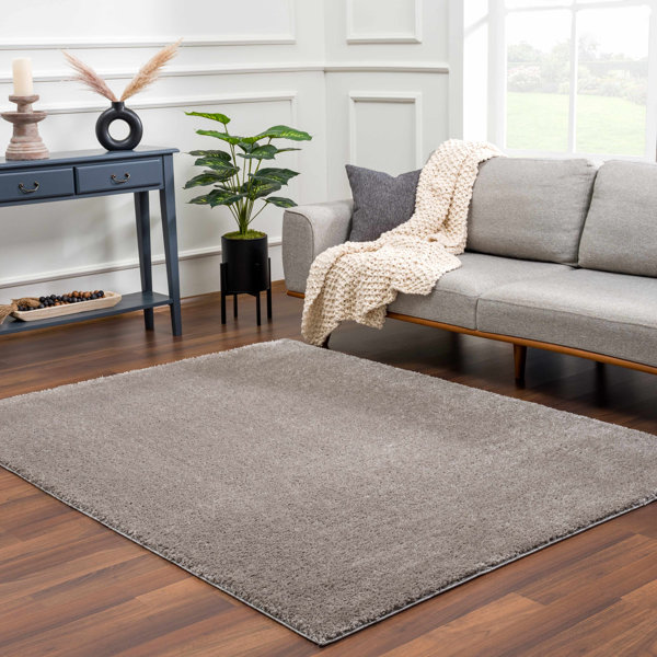Mercer41 Fazli Performance Gray Plush Pile Area Rug & Reviews | Wayfair