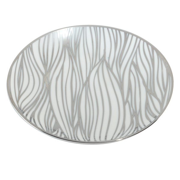 Certified International Silver Set of 6 Plated Canape Plates 6in asst ...