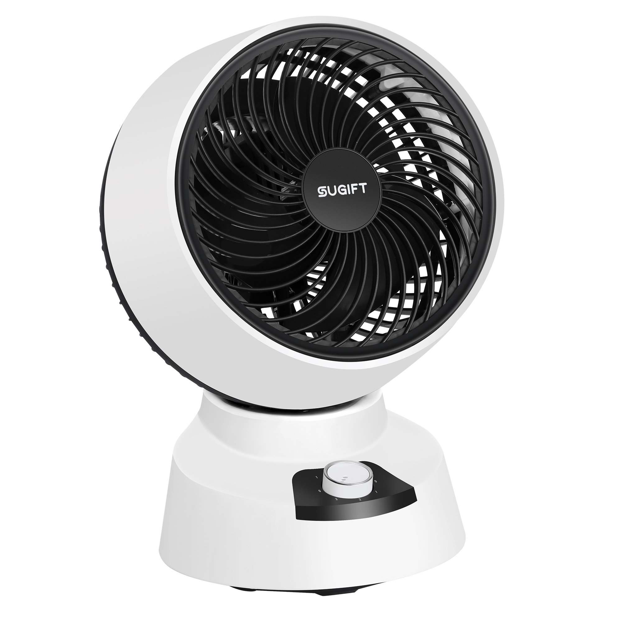 Wewdigi Portable Table Fan,Desk Fan 90° Tilt & 60° Oscillating ...