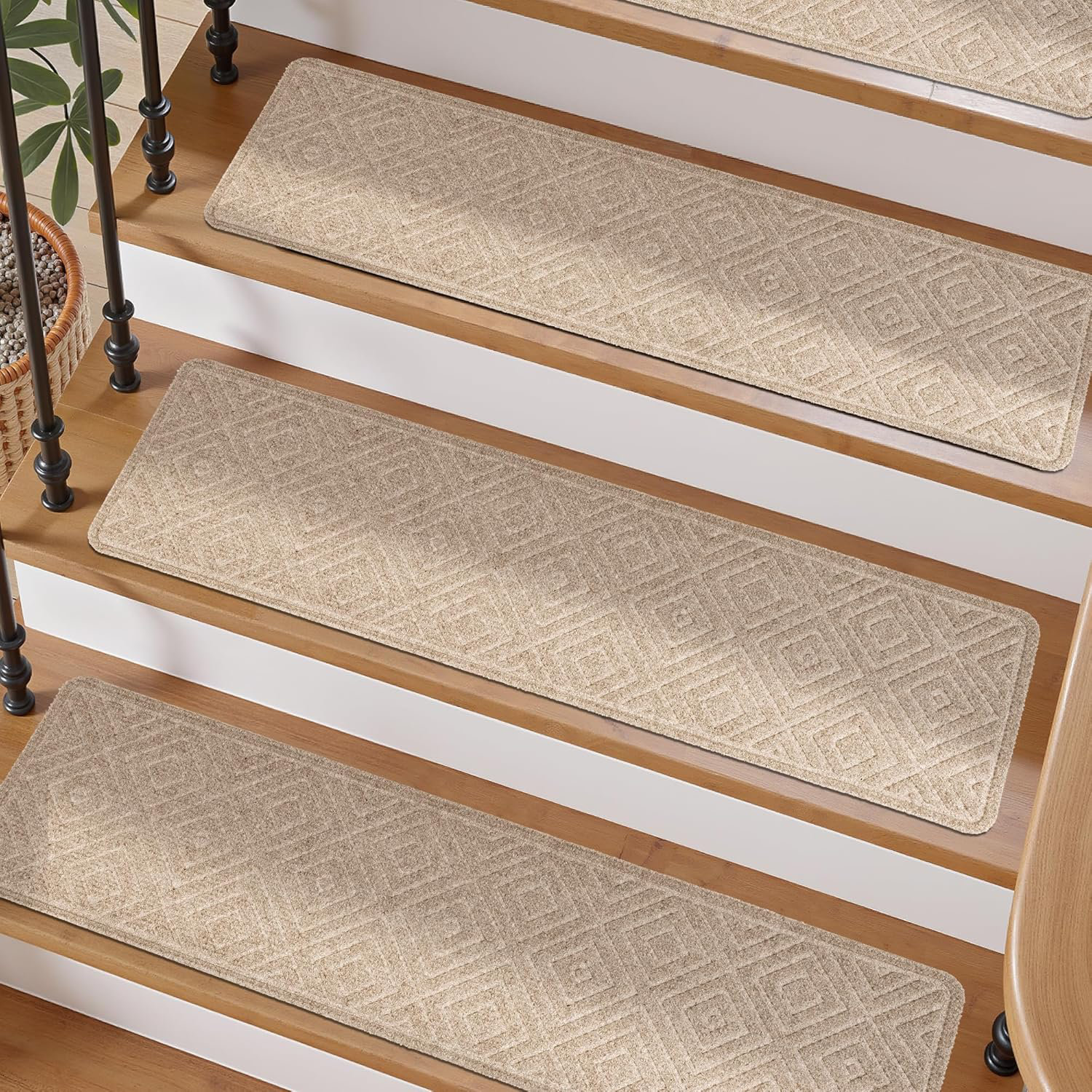 George Oliver Non Slip Stair Treads For Wooden Steps 15 Pack Peel And ...