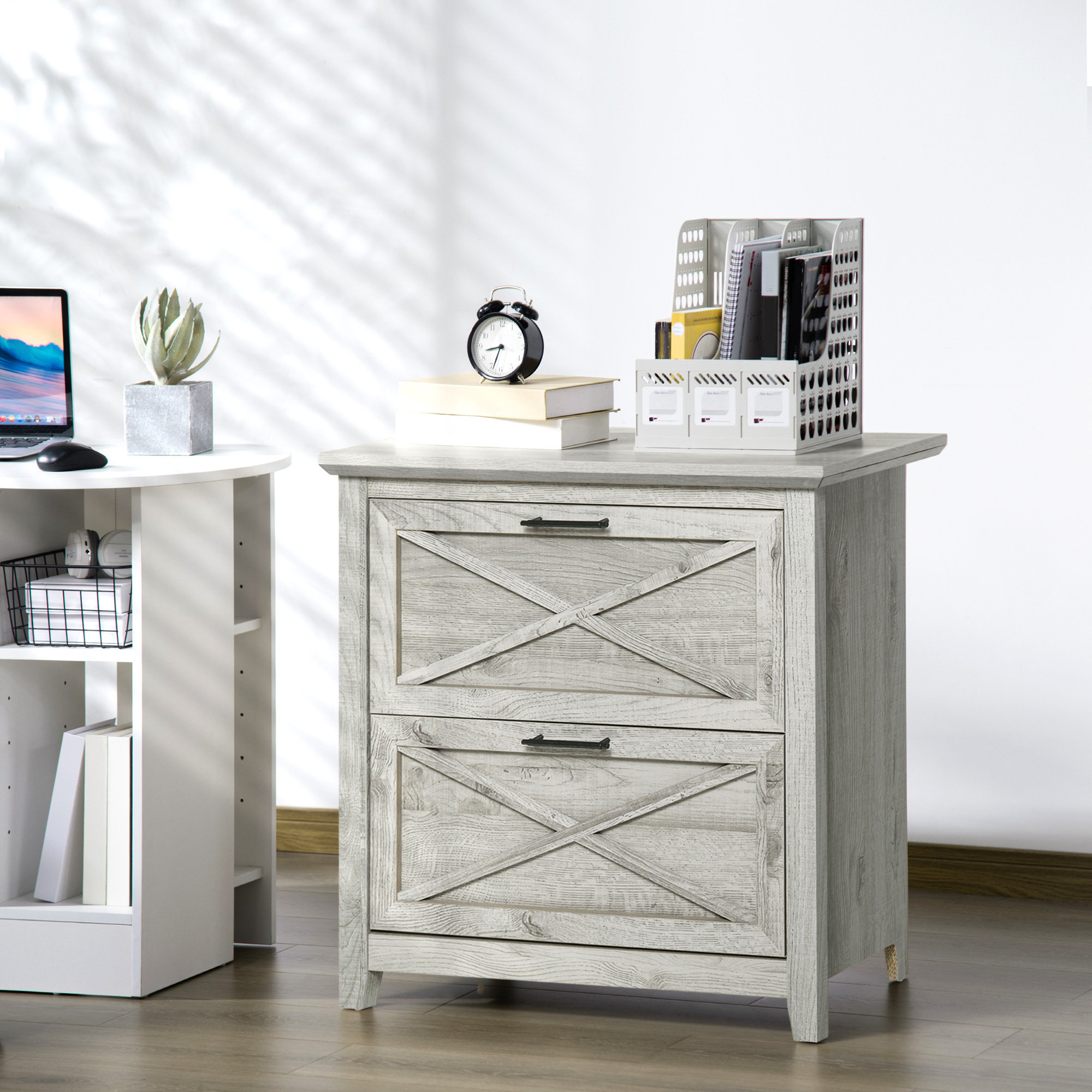 Gracie Oaks Eammon 2-Drawer Lateral Filing Cabinet & Reviews - Wayfair ...