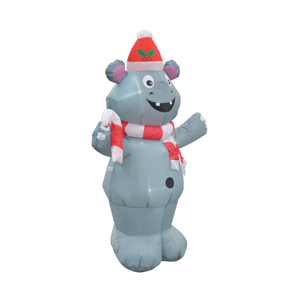 The Holiday Aisle® 4FT Inflatable Grey Wolf - Wayfair Canada