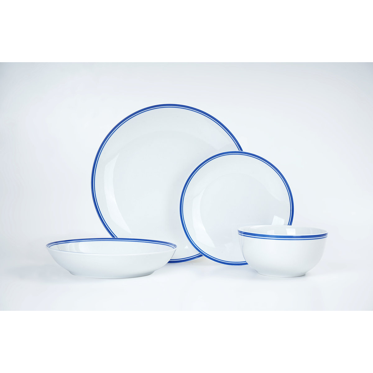 Waterside 16pc St Ives Porcelain Dinner Set & Reviews | Wayfair.co.uk