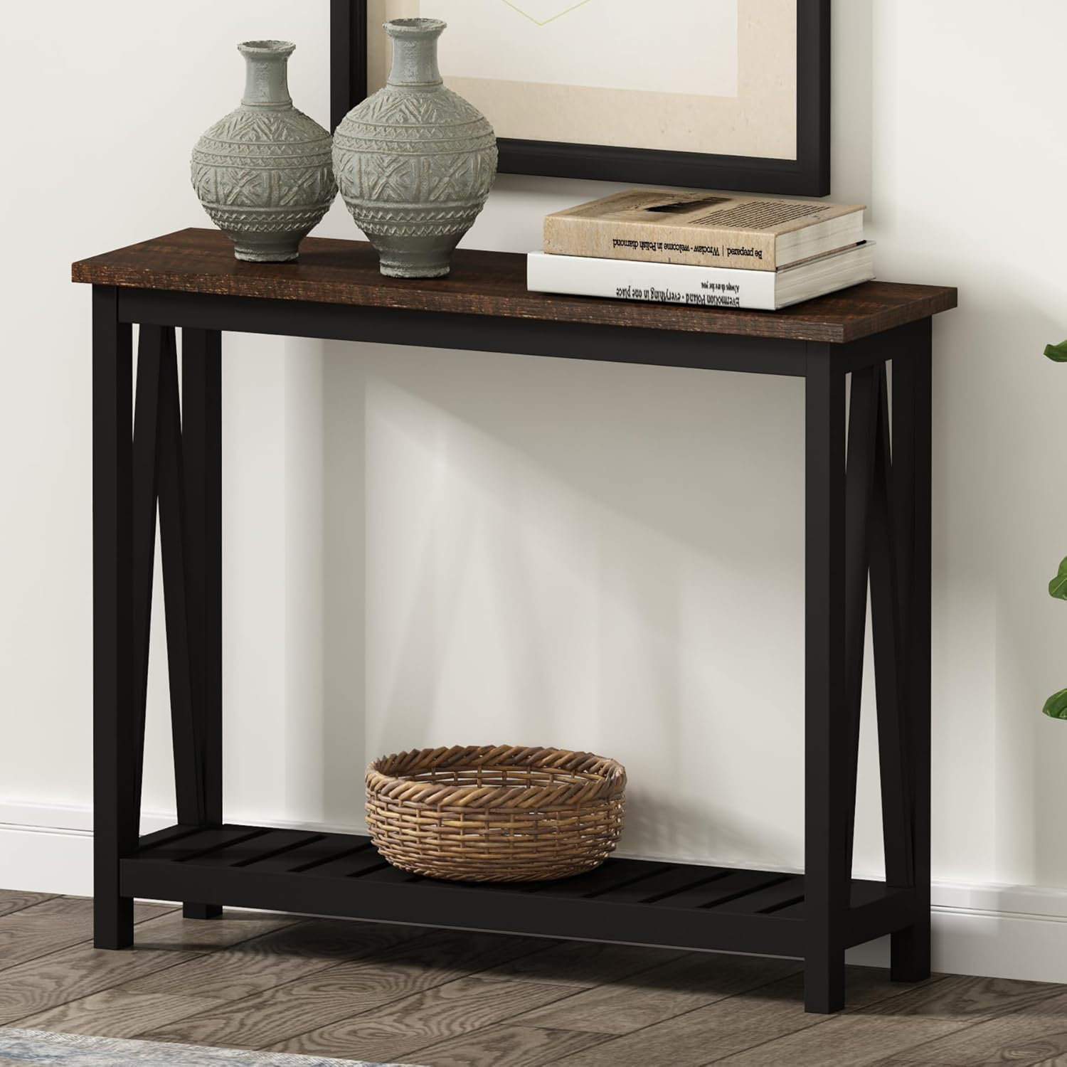 17 Stories Console Table For Entryway Sofa Tables Living Room Farmhouse ...