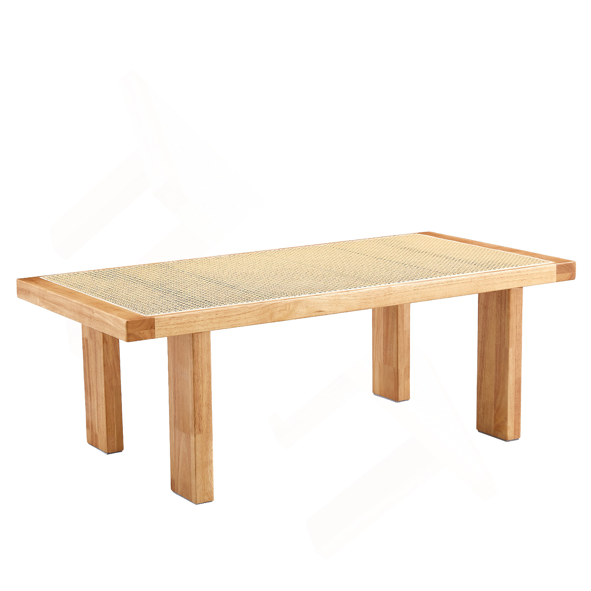 Bay Isle Home™ Modern and minimalist rectangular tabletop with rubber ...