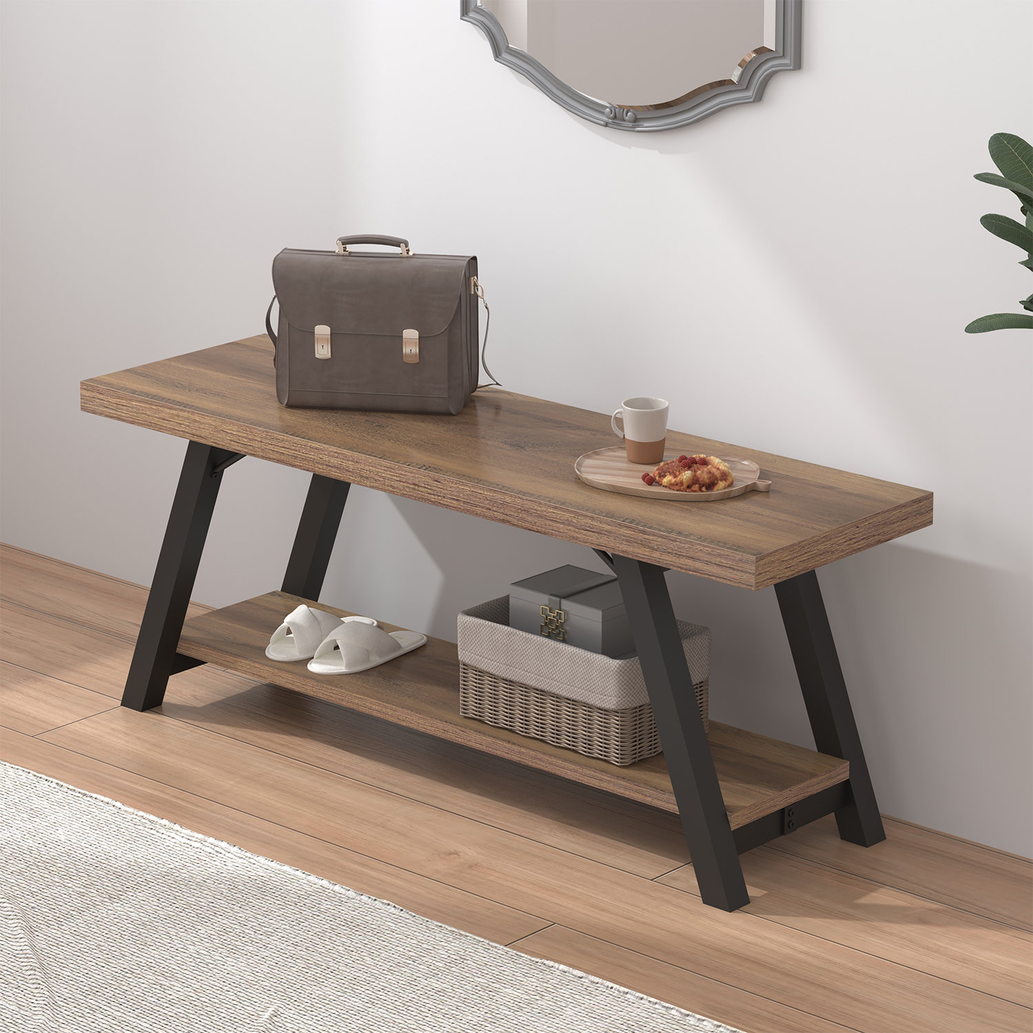 17 Stories Cayliana Storage Bench "& Reviews" | Wayfair