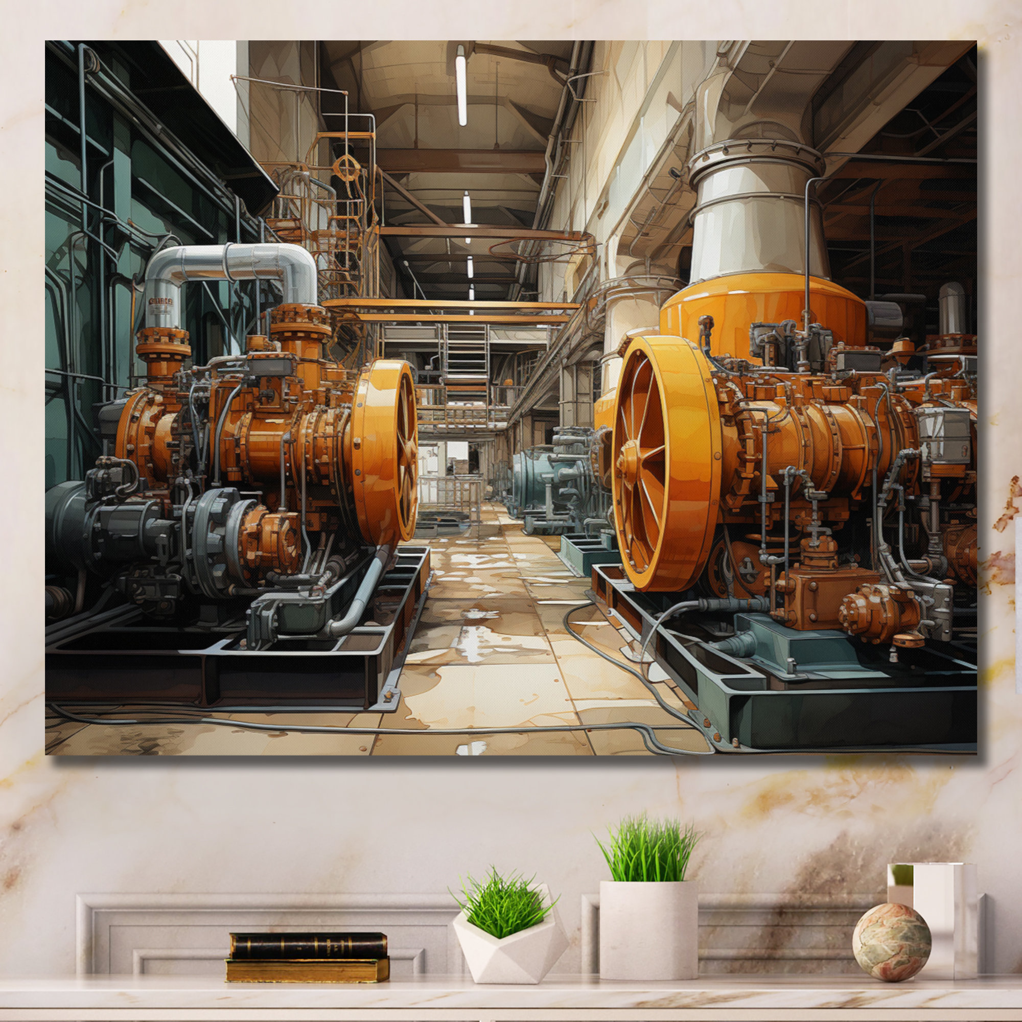 Williston Forge Yellow Power Plants Powerful Energies On Canvas Print ...