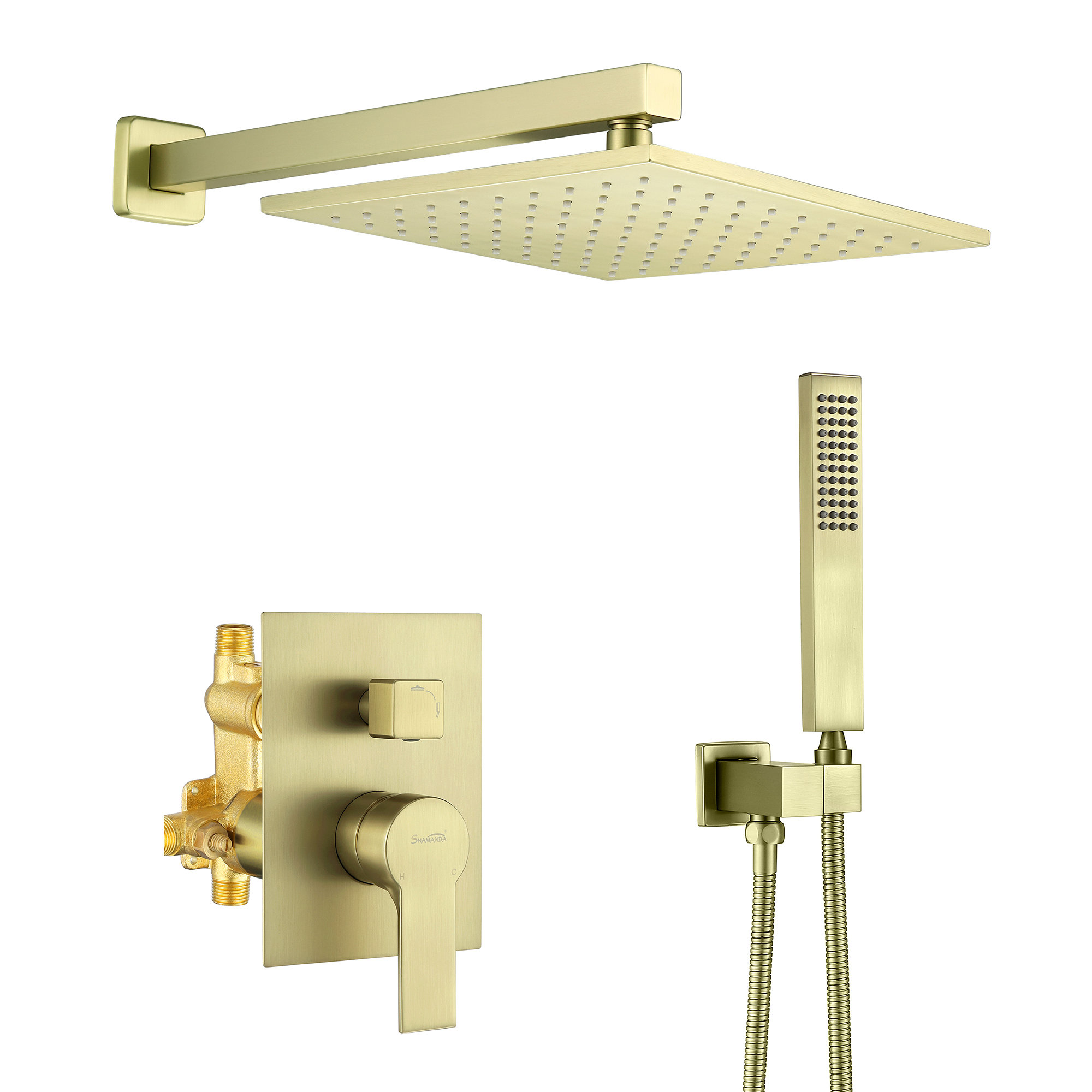 SHAMANDA Système de douche complet avec valve brute - Wayfair Canada