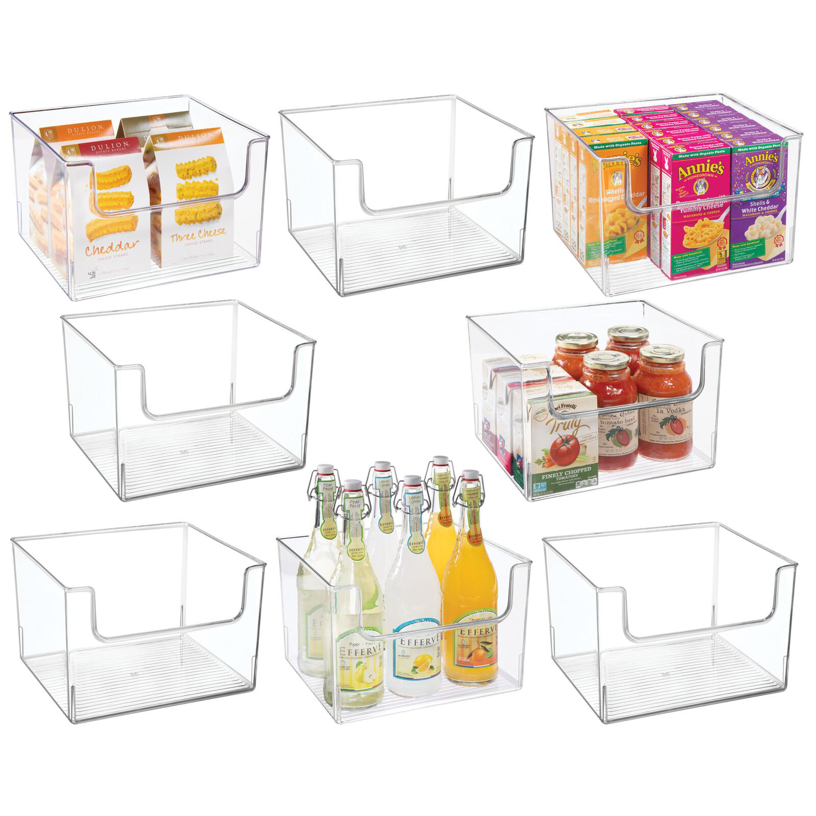 mDesign Kitchen Plastic Storage Organizer Bin with Open Front & Reviews ...