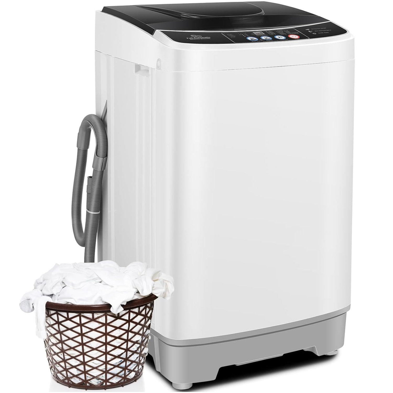 DreamDwell Home Portable Washing Machine 17.8Lbs Capacity 2.4 Cu.Ft ...