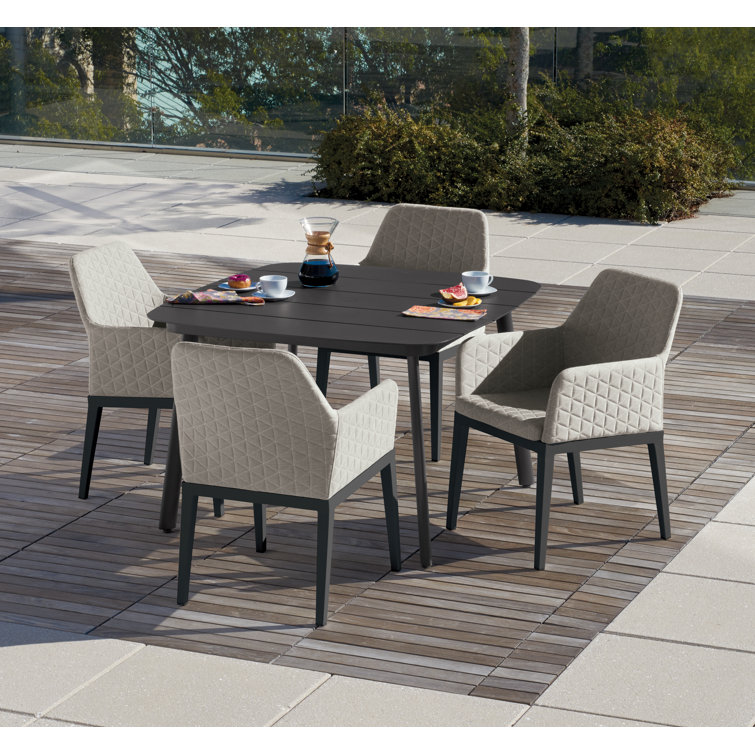 Oxford Garden 4 - Person Square Outdoor Dining Set with Cushions | Wayfair
