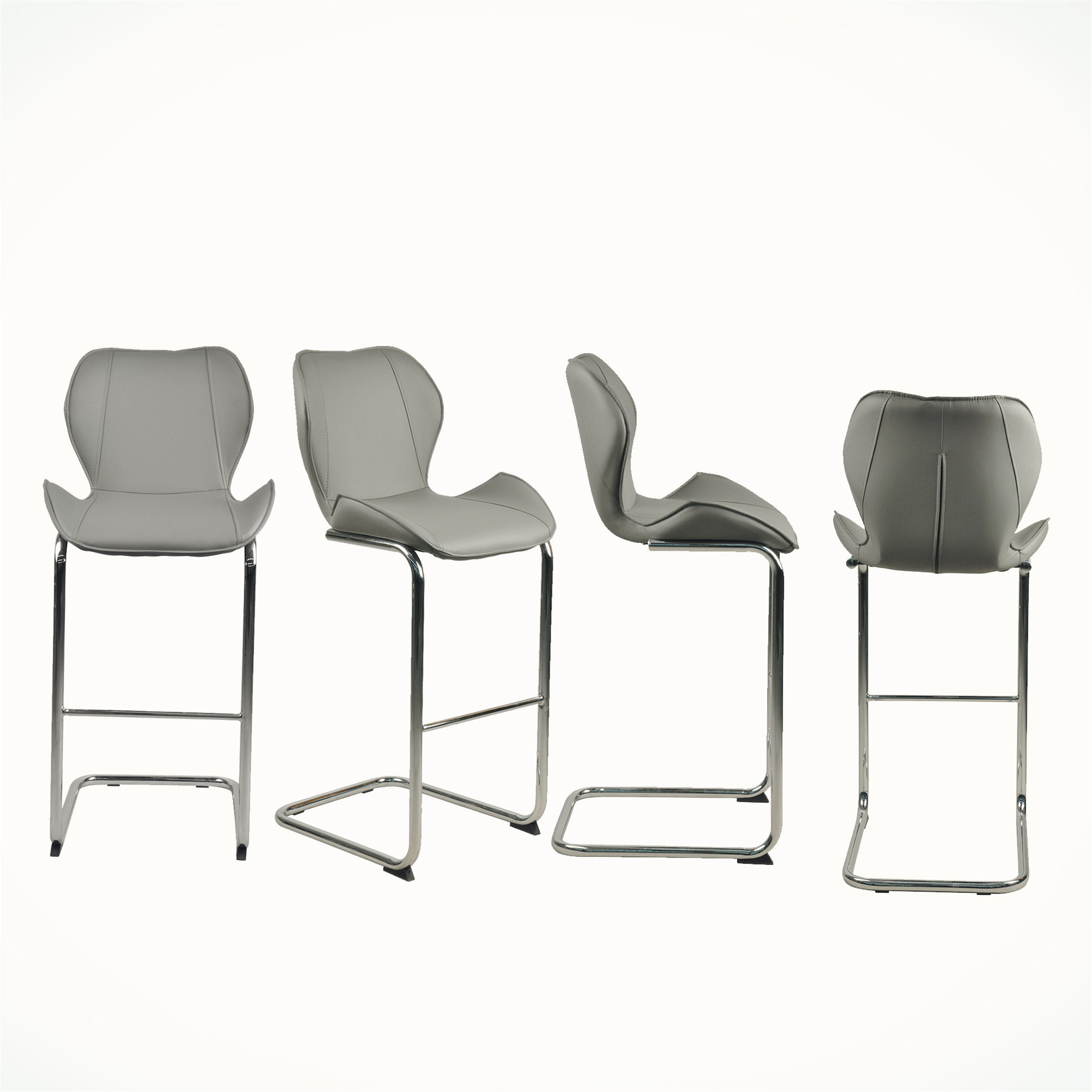 Orren Ellis Kanoi 4PC Modern Design Metal Frame Stool, Bar Chair ...