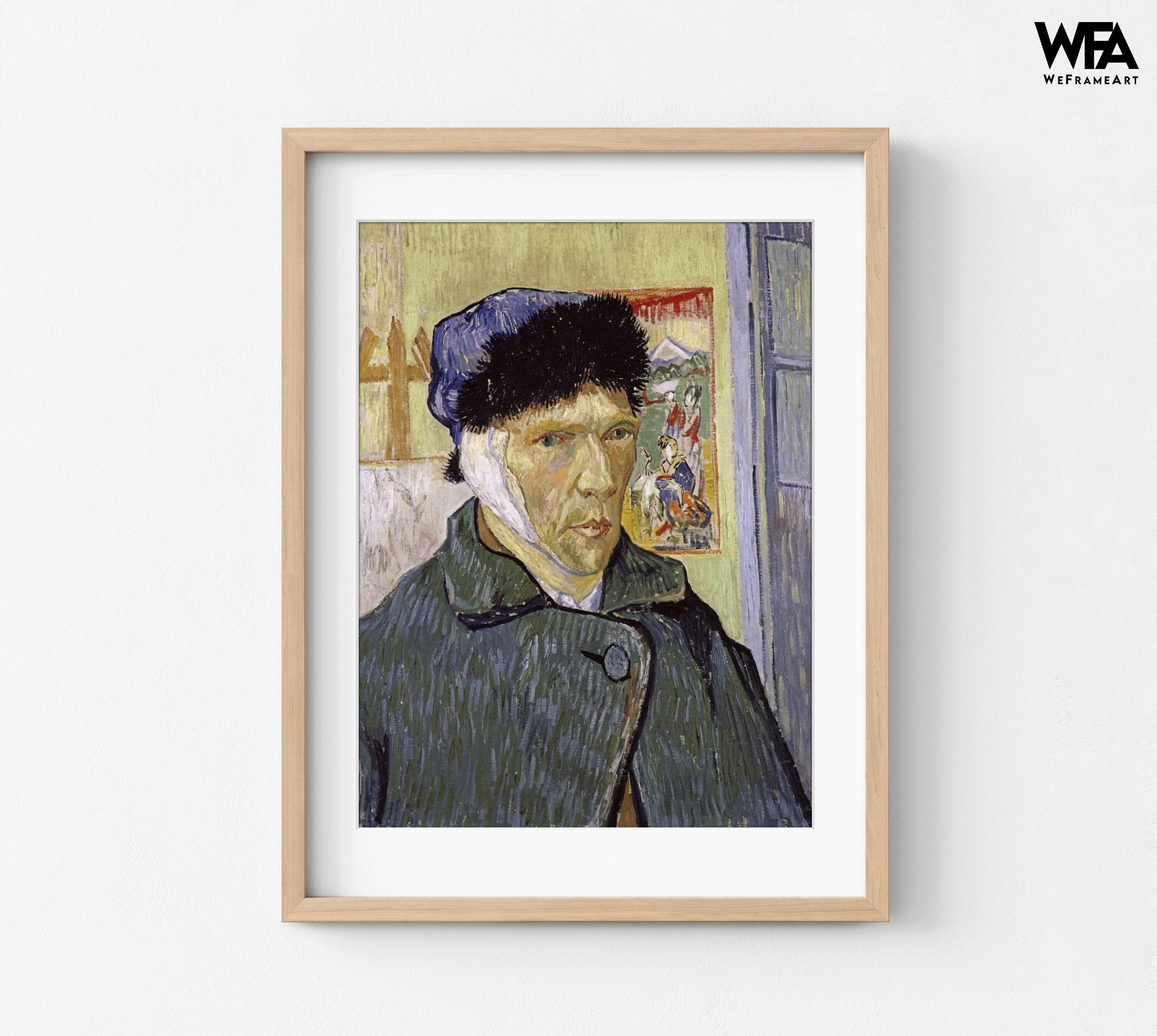 WeFrameArt Self Portrait With Bandaged Ear By Vincent Van Gogh, Van ...