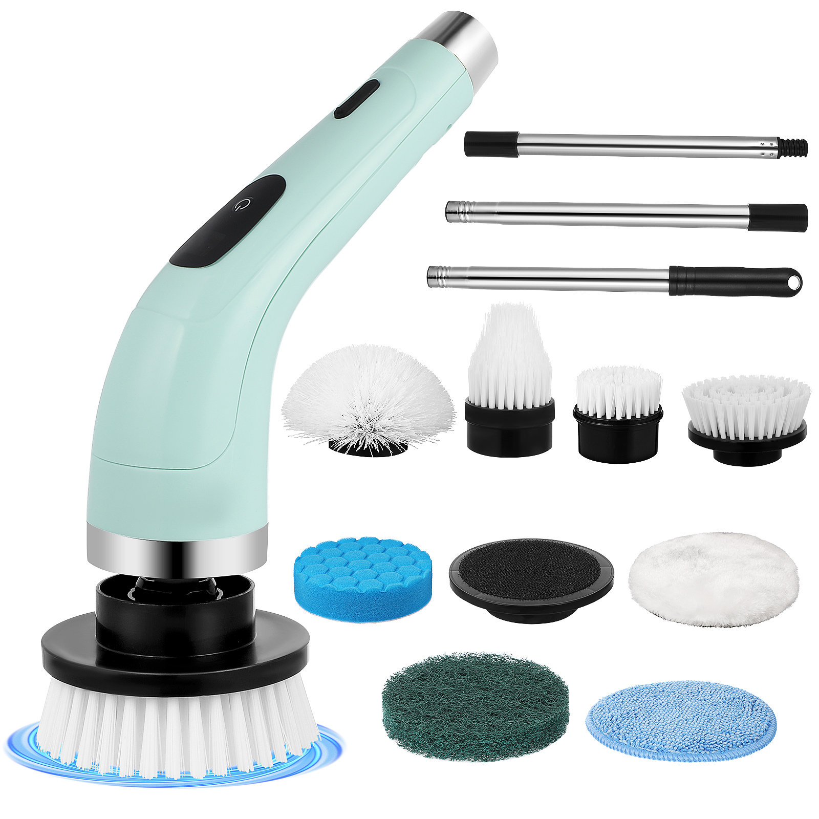 Symple Stuff Electric Scrubber Cordless Cleaning Scrubber Kitchen ...