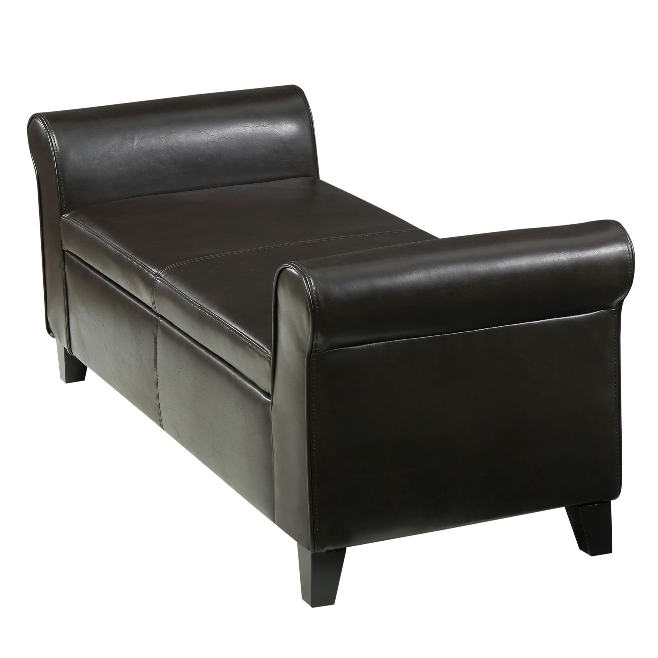 Everly Quinn HAYES ARMED STORAGE BENCH | Wayfair